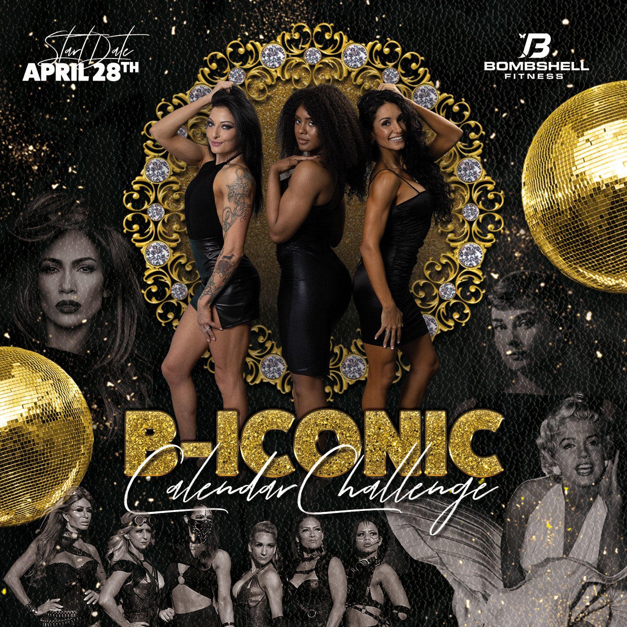 B-ICONIC • 8 Week Calendar Challenge • Bombshell Fitness
